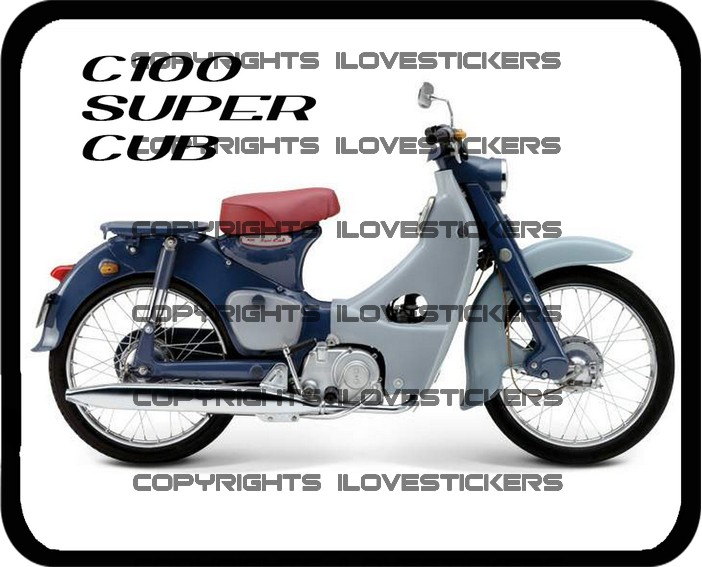 Honda-C100-SuperCab | iLovestickers